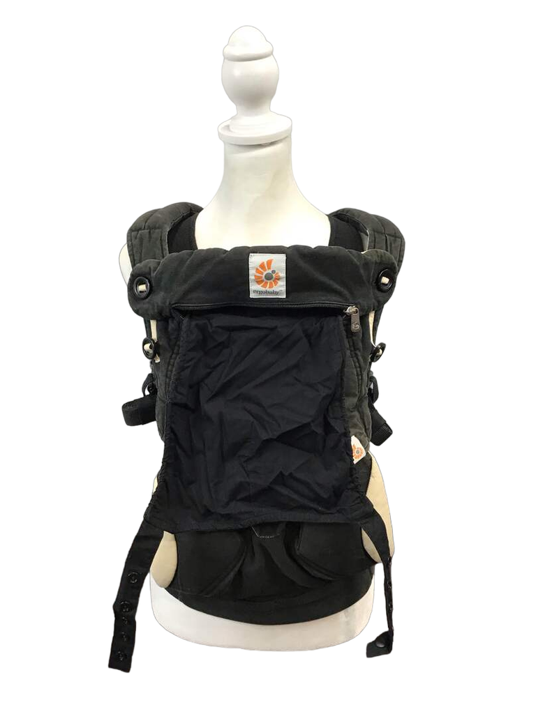 Ergobaby Four Position 360 Baby Carrier, Black Camel, With Easy Snug I