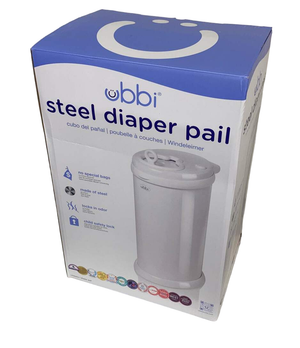 Ubbi Diaper Pail, White