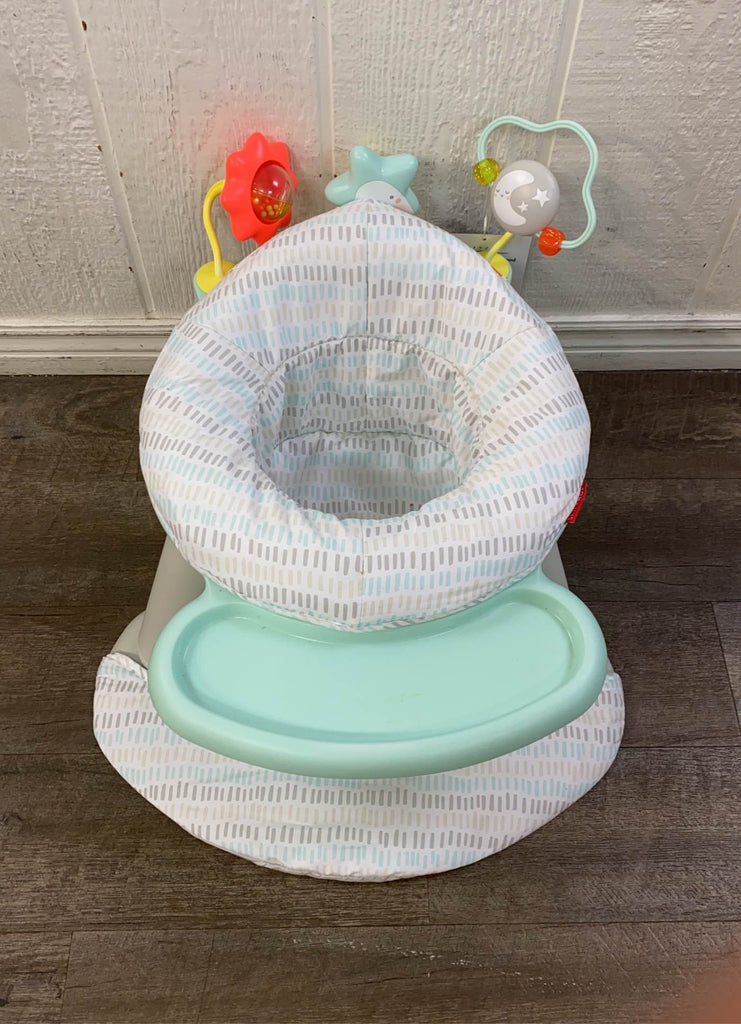 Skip Hop 2-in-1 Sit-up Activity Baby Chair, Silver Cloud Lining