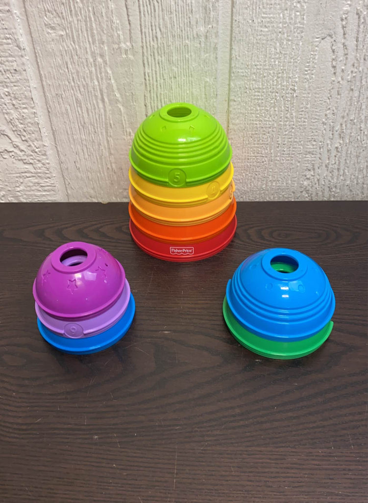 Fisher Price Brilliant Basics Stack And Roll Cups