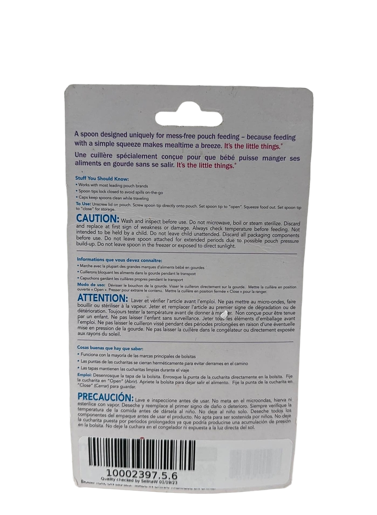 Munchkin Click Lock Food Pouch Spoons