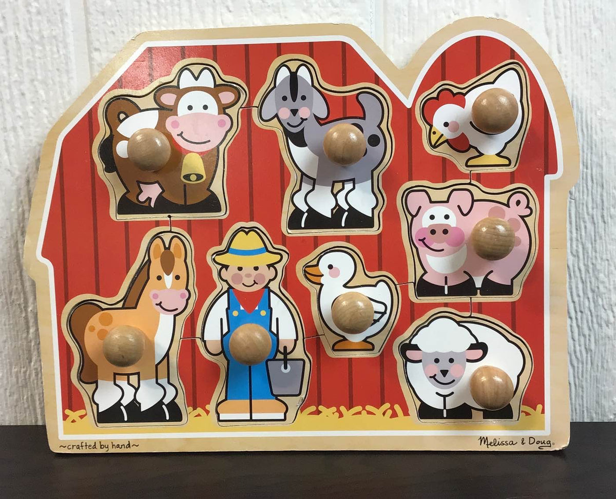 Melissa & Doug Jumbo Knob Puzzle, Large Farm — GoodBuy Gear