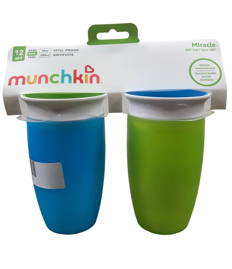Munchkin Miracle 360 Sippy Cup, Blue/Green, 10oz, 2 Pack — GoodBuy Gear