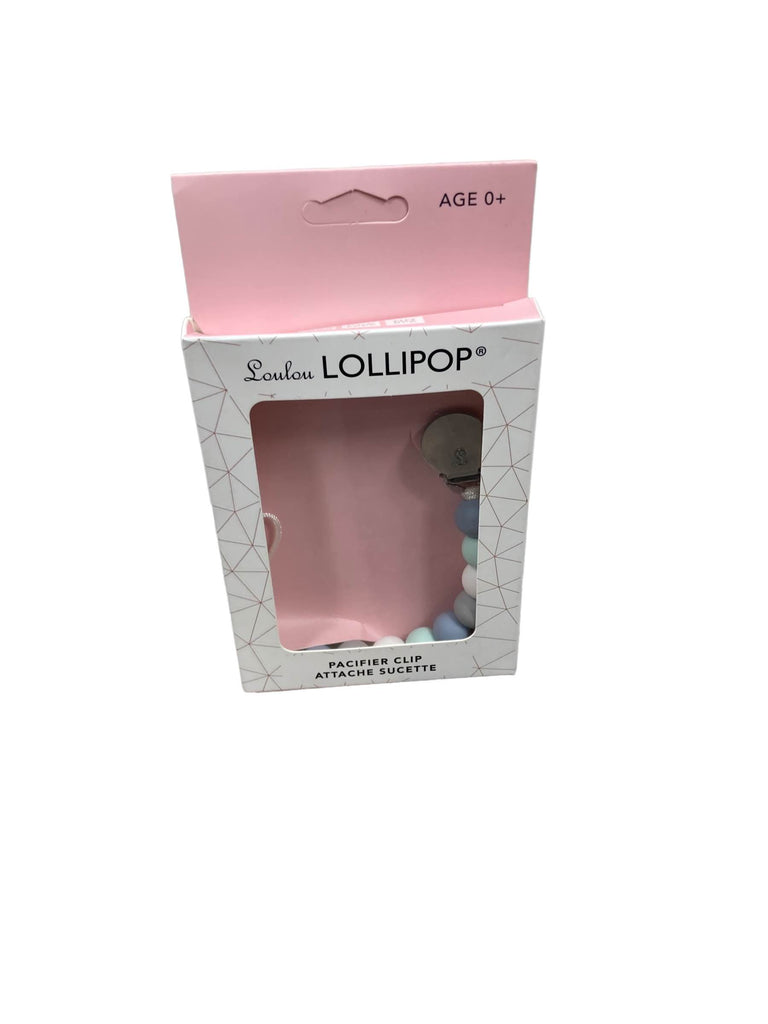 LouLou Lollipop Pacifier Clip, Blue Mint