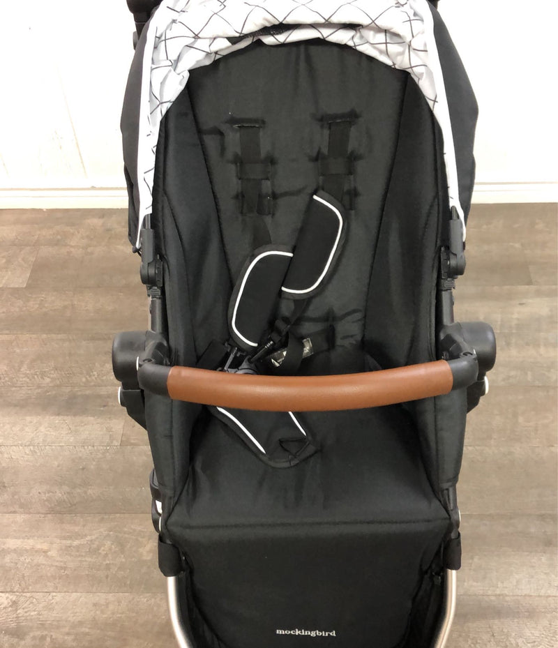Mockingbird Single to Double Stroller With second Seat Kit, 2020, Blac