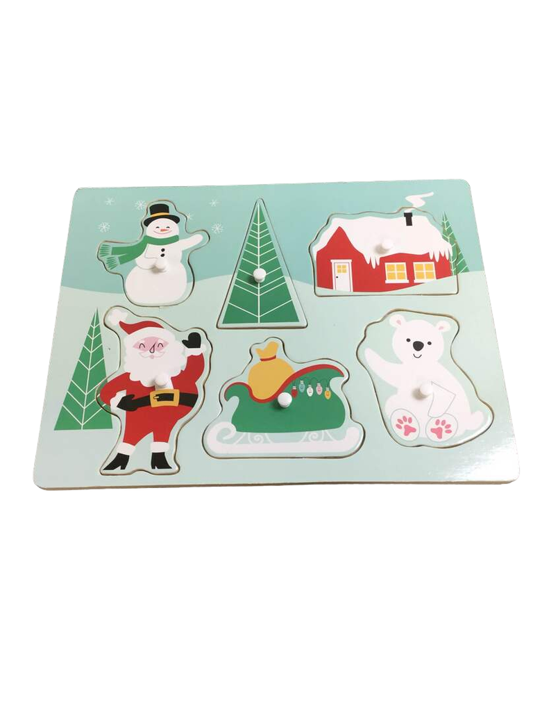 Horizon Group USA Wooden Christmas Puzzle