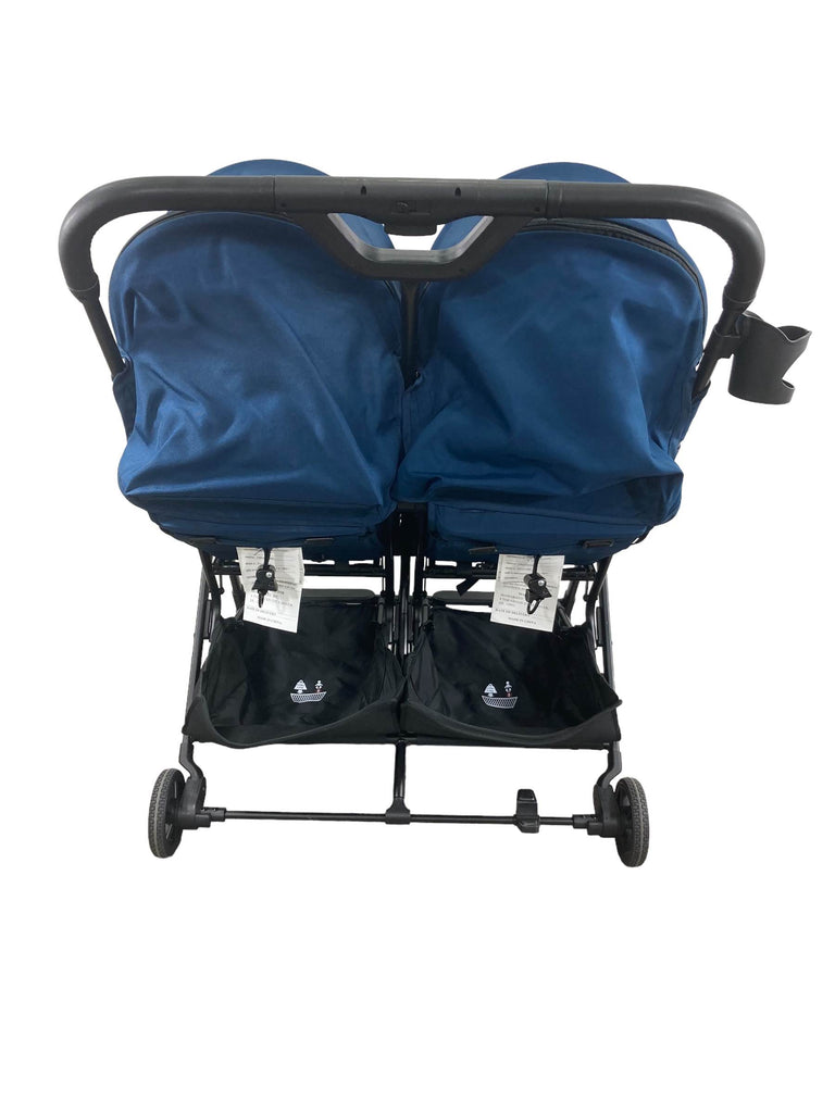 Mompush Lithe Double Stroller, 2021, Navy