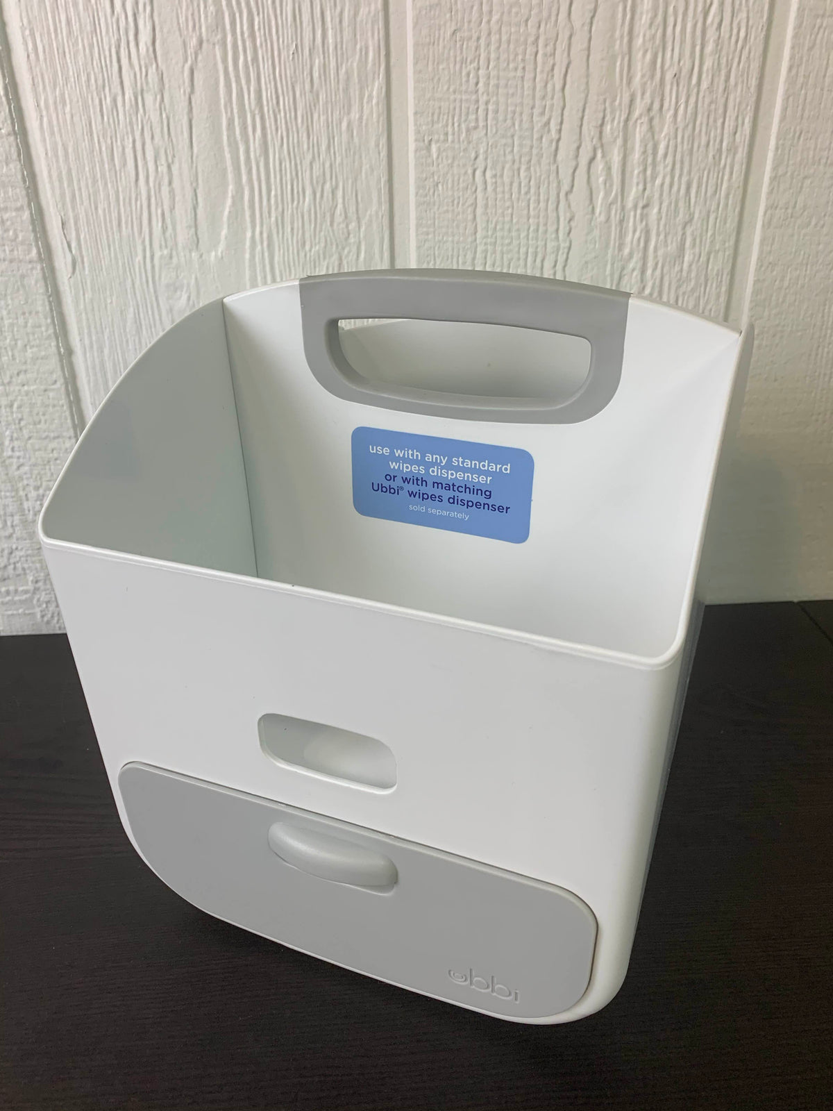 Ubbi Diaper Caddy, White & Grey — GoodBuy Gear
