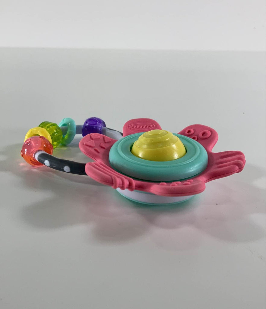 Infantino Spin And Teethe Gummy Flower Rattle