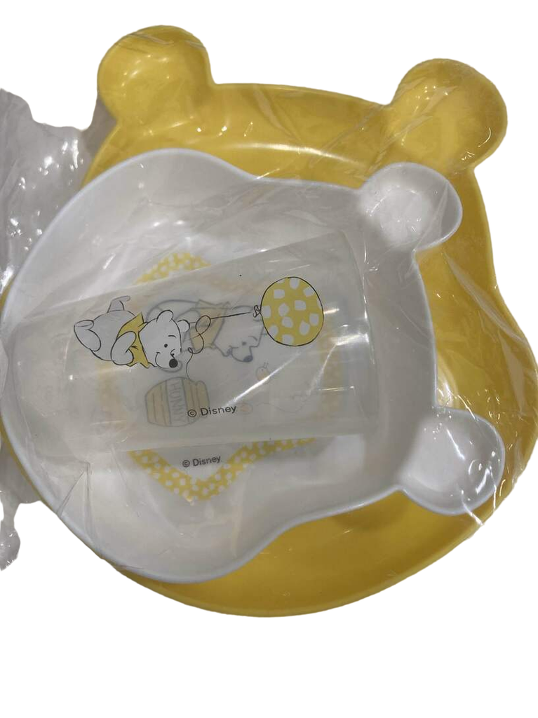 Disney Baby Winnie The Pooh 3 Piece Plate Set