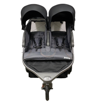 Joovy Zoom X2 Double Jogging Stroller, 2021, Forged Iron