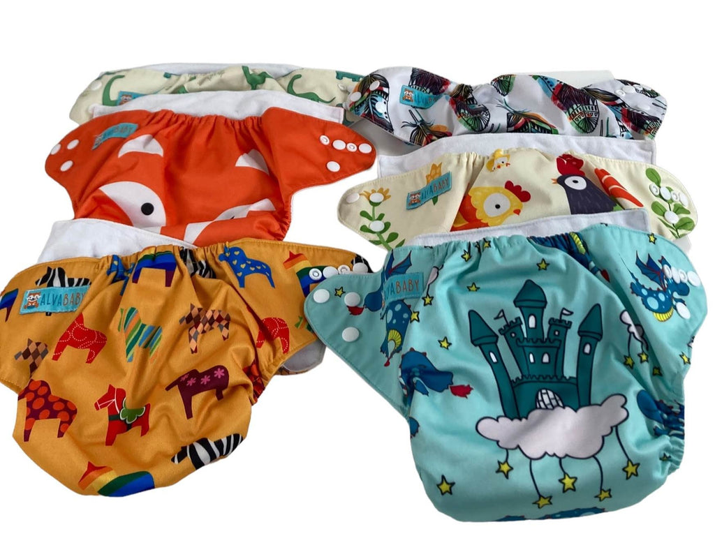 Alva Baby One Size Adjustable Cloth Diapers