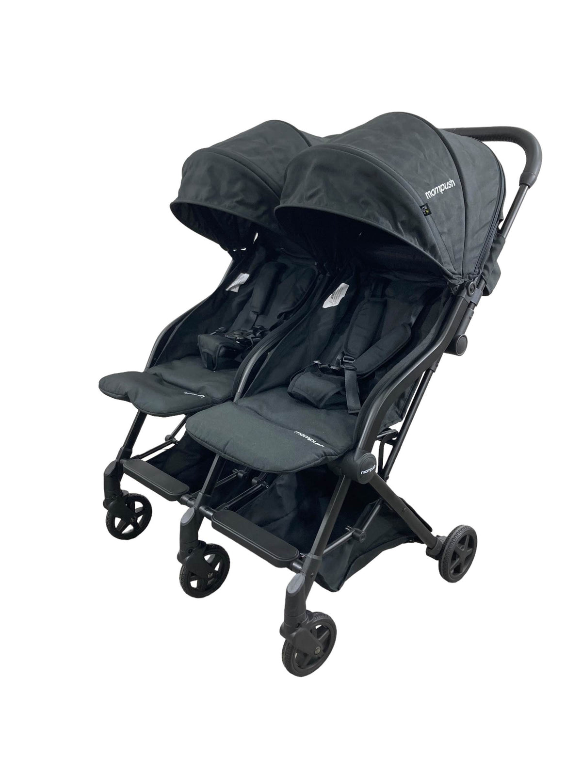 Mompush Lithe Double Stroller, 2022, Black — GoodBuy Gear