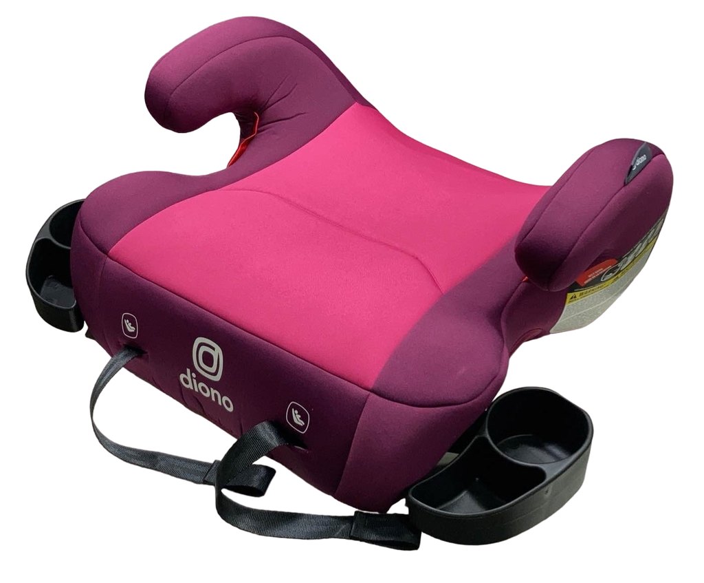 Diono Solana 2 Backless Booster Seat, 2022, With LATCH, Pink