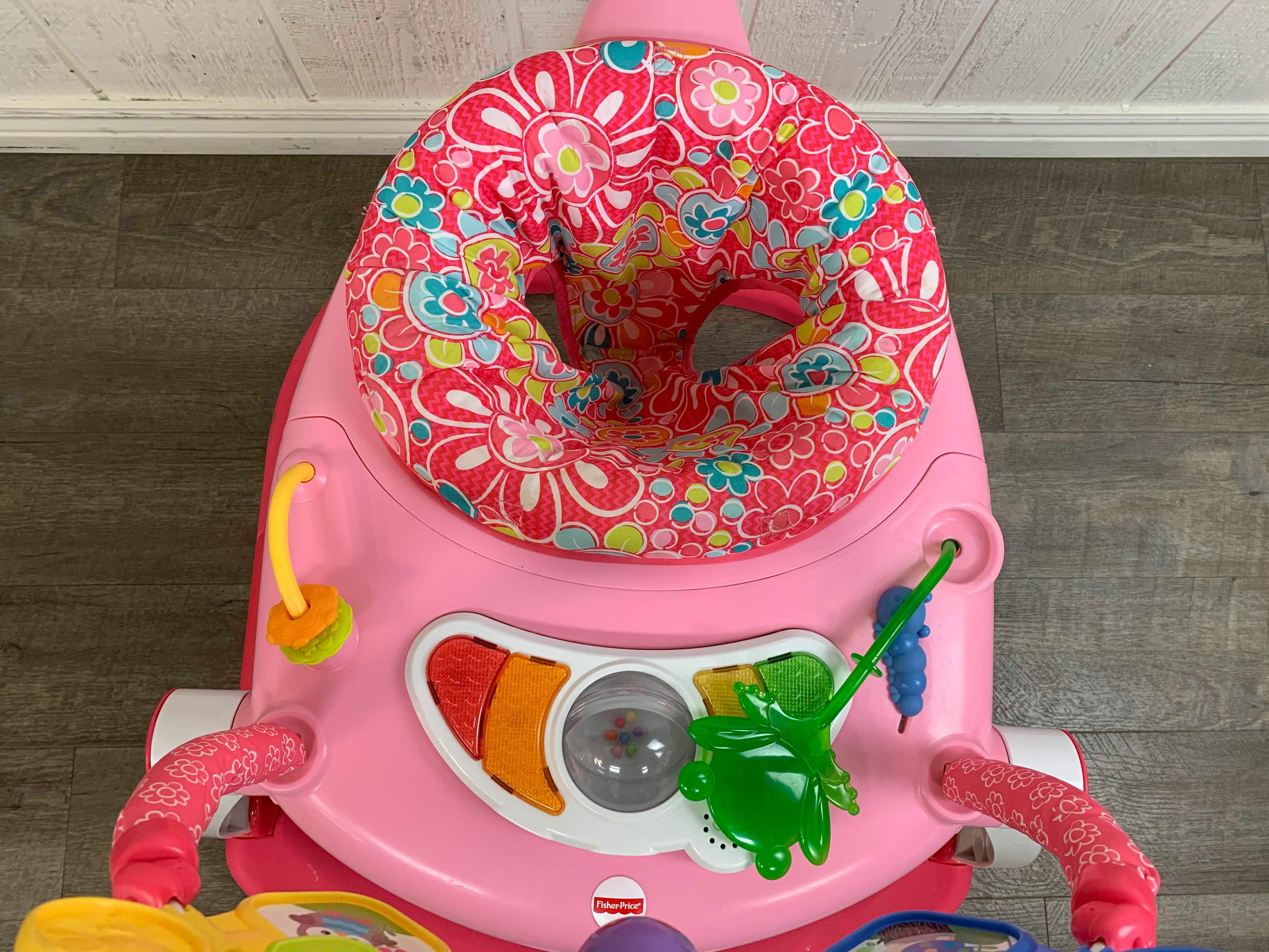 Fisher Price SpaceSaver Jumperoo Activity Center, Pink Floral — GoodBuy ...