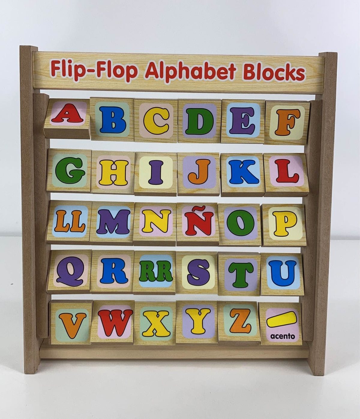 Flip-A-Block Alphabet Abacus, Spanish — GoodBuy Gear