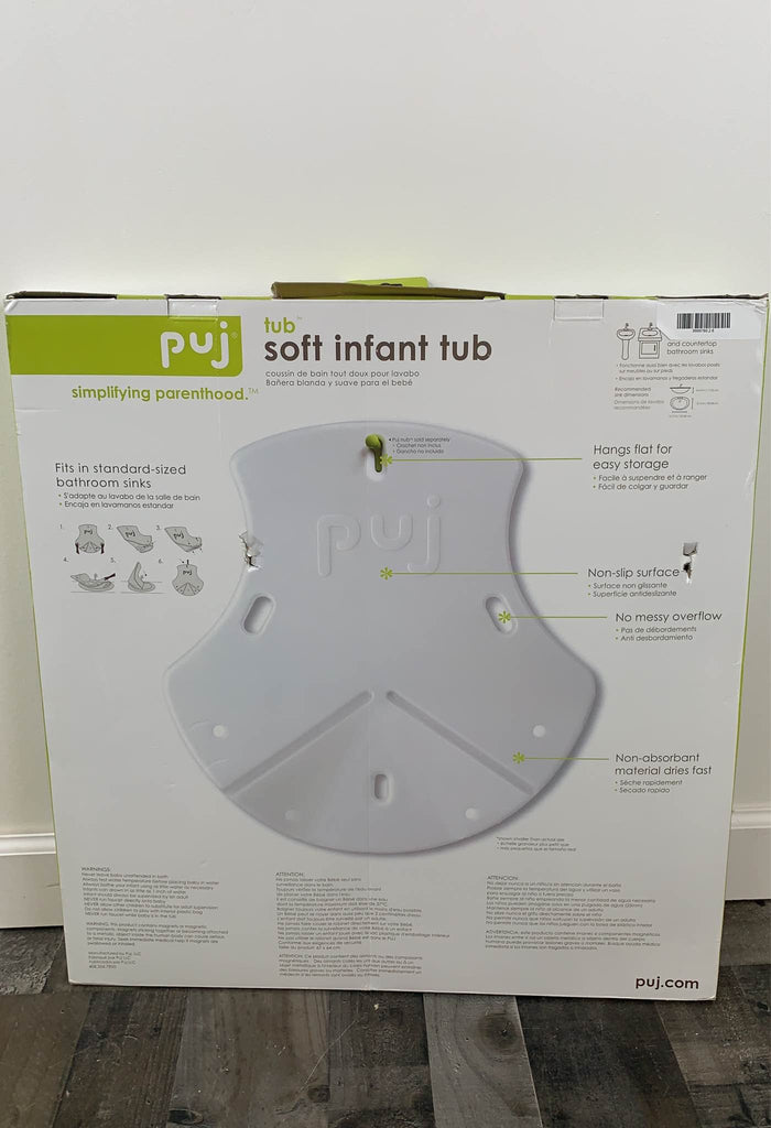 Puj Foldable Baby Bathtub, White