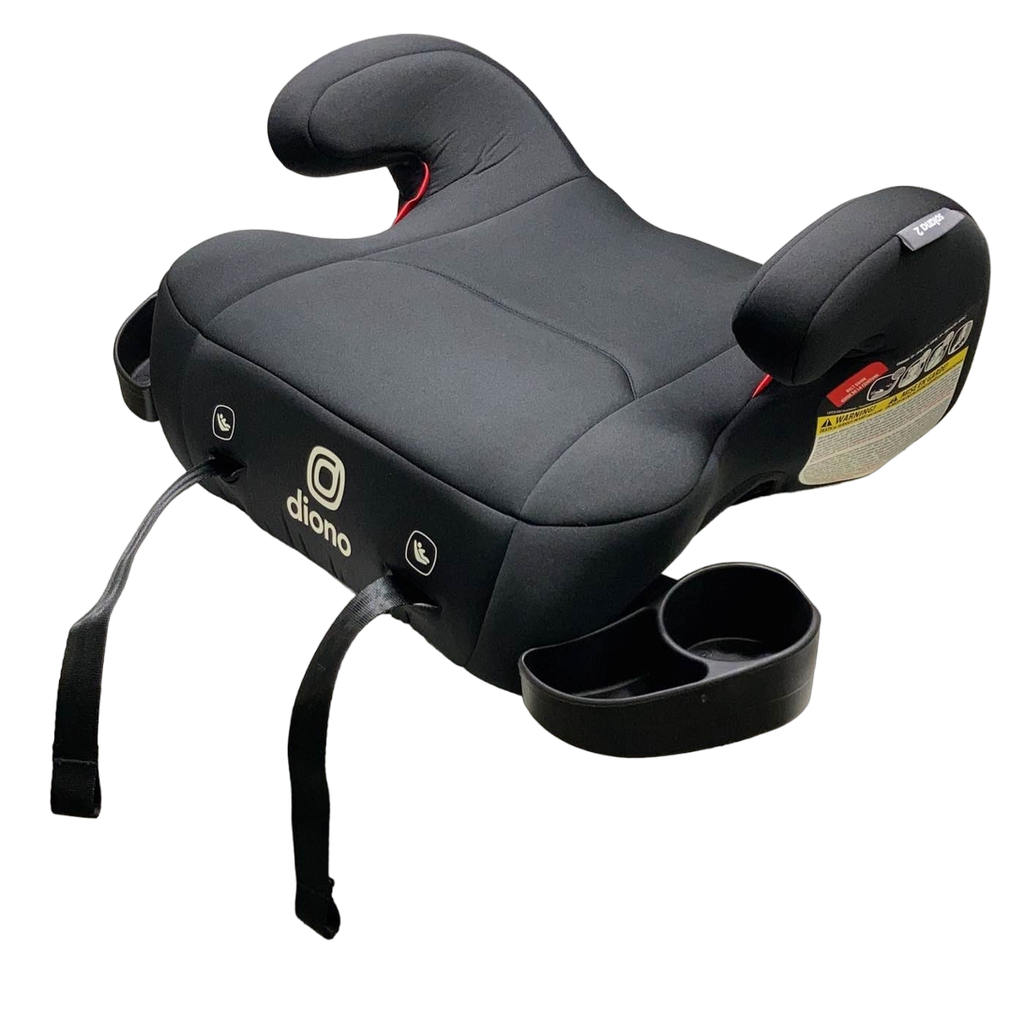 Diono Solana 2 Backless Booster Seat, 2022, With LATCH, Black