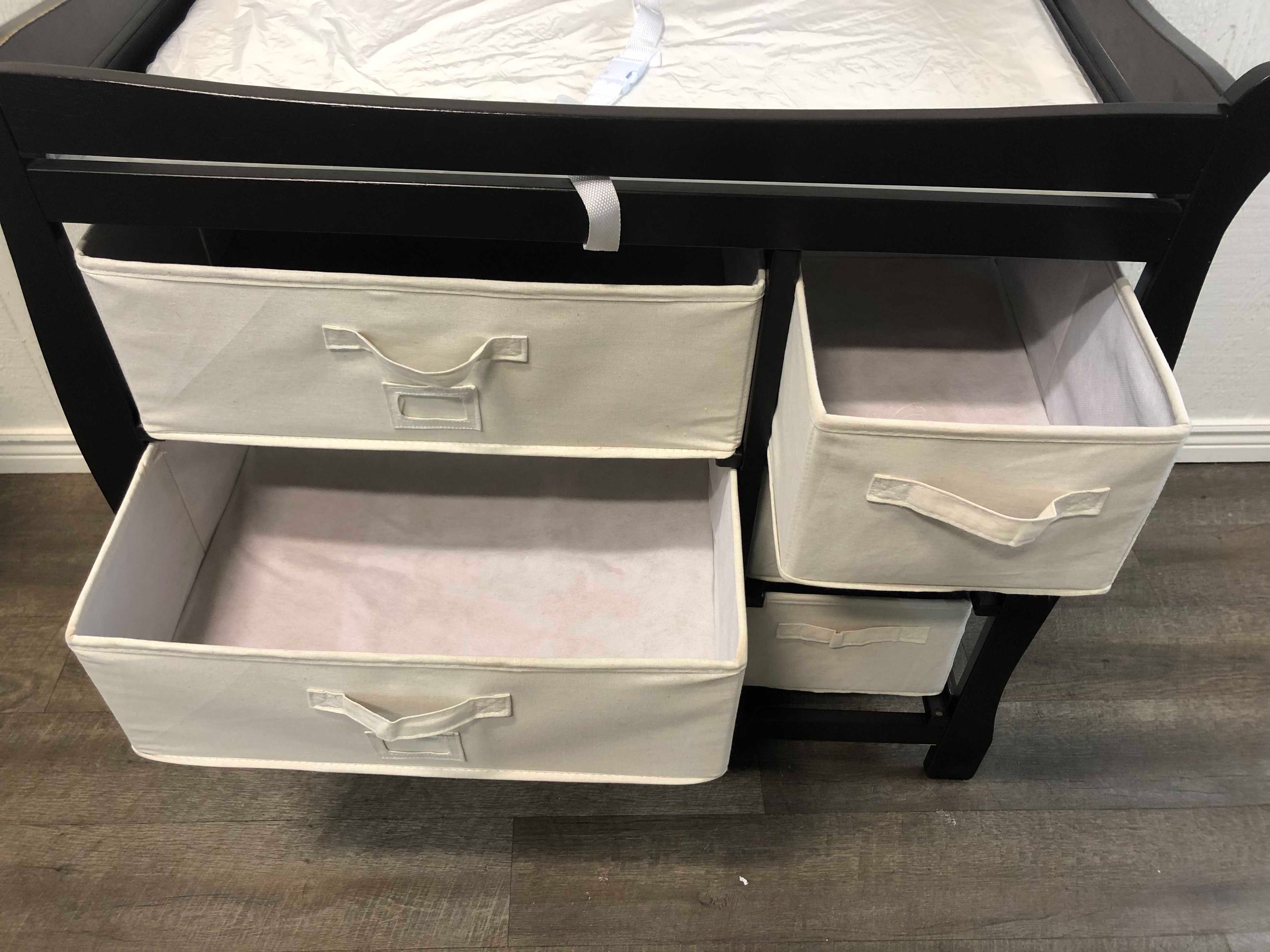 Badger Basket Sleigh Style Changing Table with Baskets — GoodBuy Gear