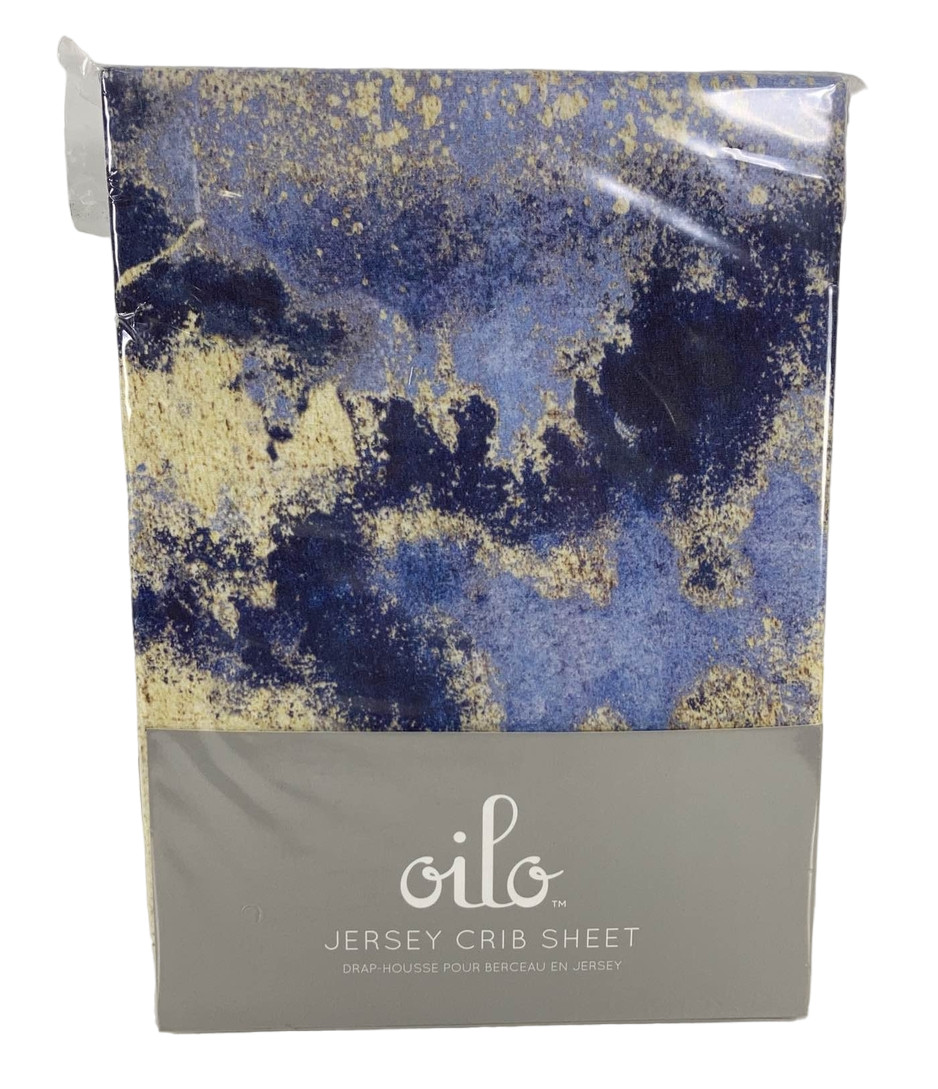 Oilo Studios Jersey Crib Sheet, Midnight Sky — GoodBuy Gear