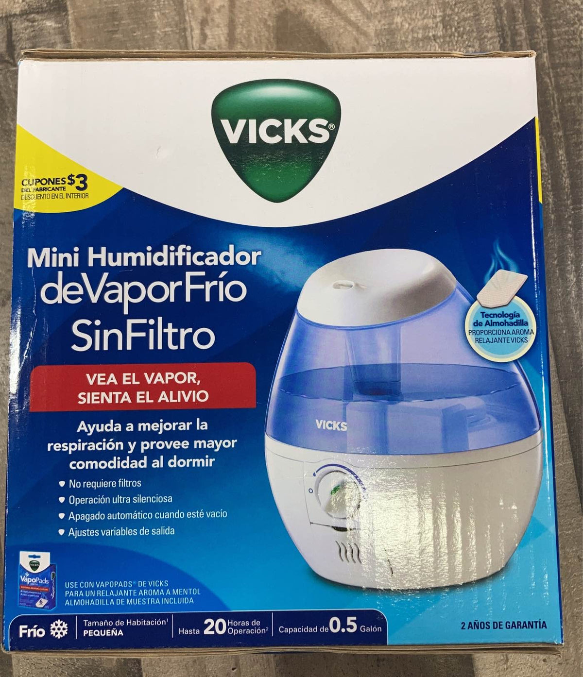 Vicks Mini Filter Free Cool Mist Humidifier — GoodBuy Gear