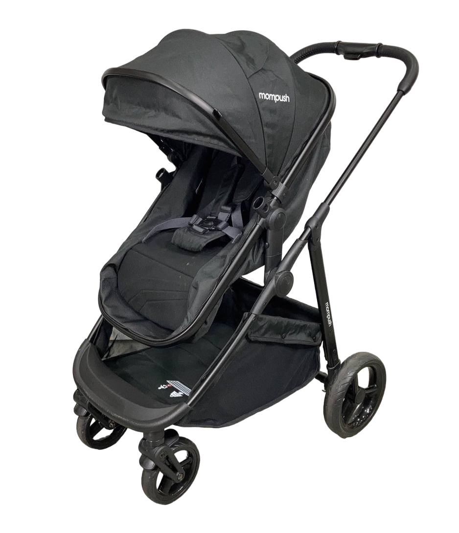 Mompush Wiz Stroller, 2021, Black — GoodBuy Gear