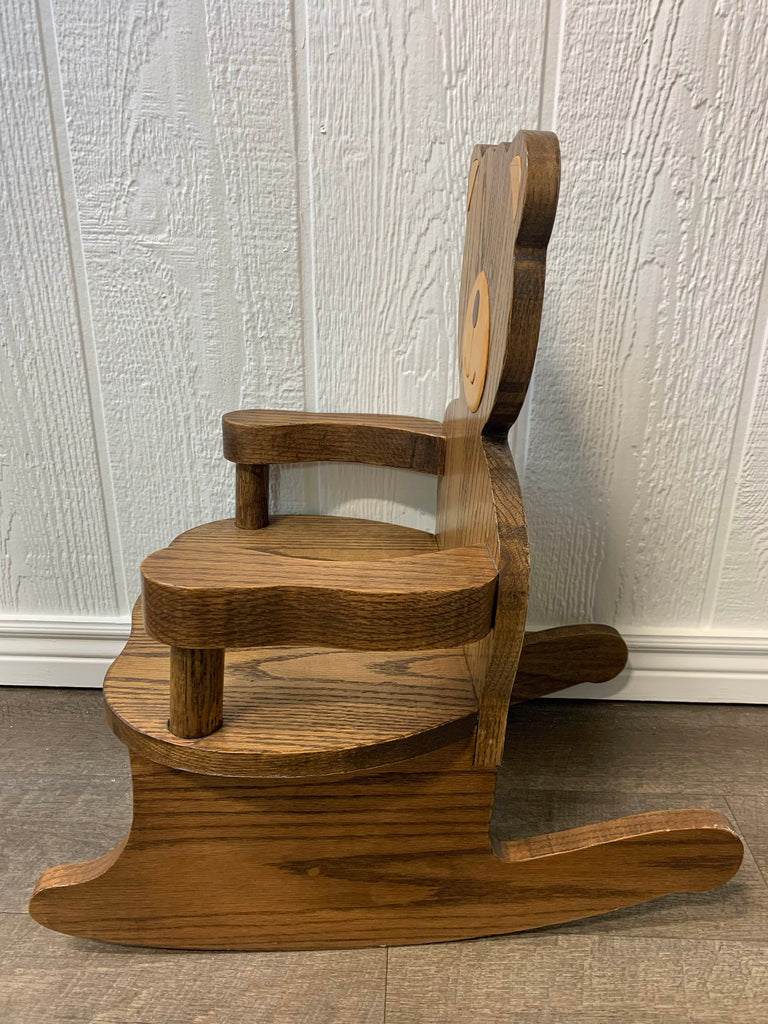 Child’s Teddy Bear Wooden Rocking Chair