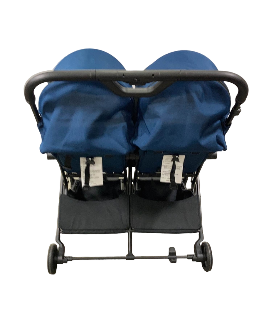 Mompush Lithe Double Stroller, 2022, Navy — GoodBuy Gear
