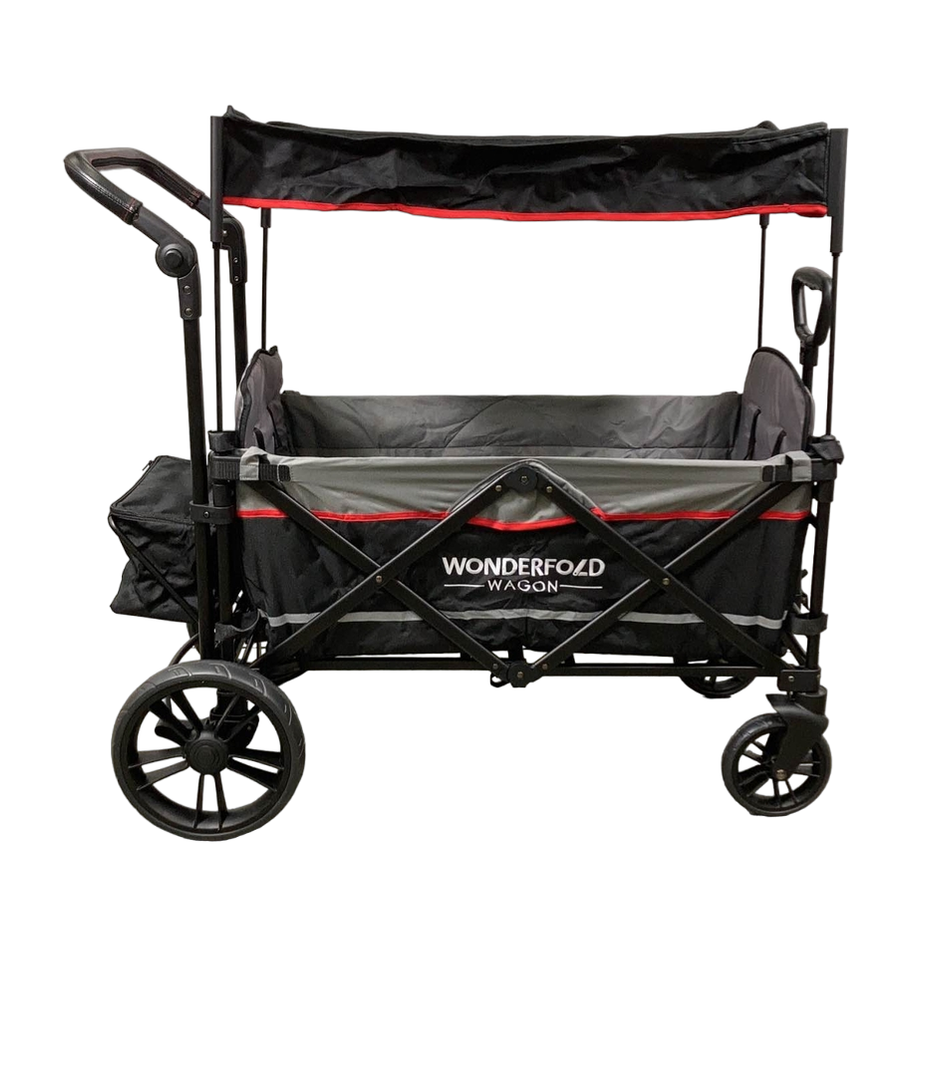 Wonderfold X2 Push + Pull Double Stroller Wagon, 2021, Black — GoodBuy Gear