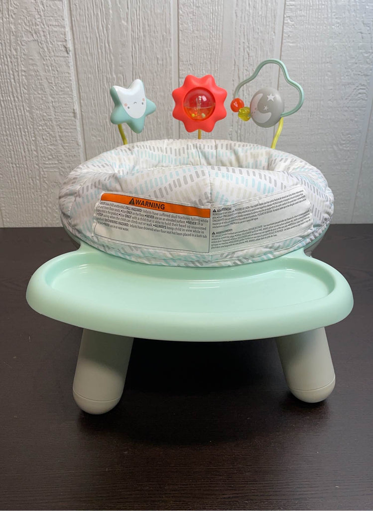 Skip Hop 2-in-1 Sit-up Activity Baby Chair, Silver Cloud Lining