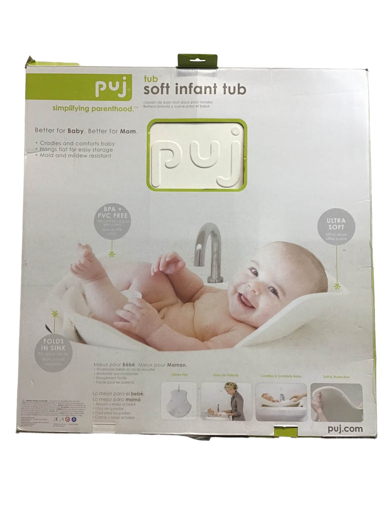Puj Foldable Baby Bathtub, White