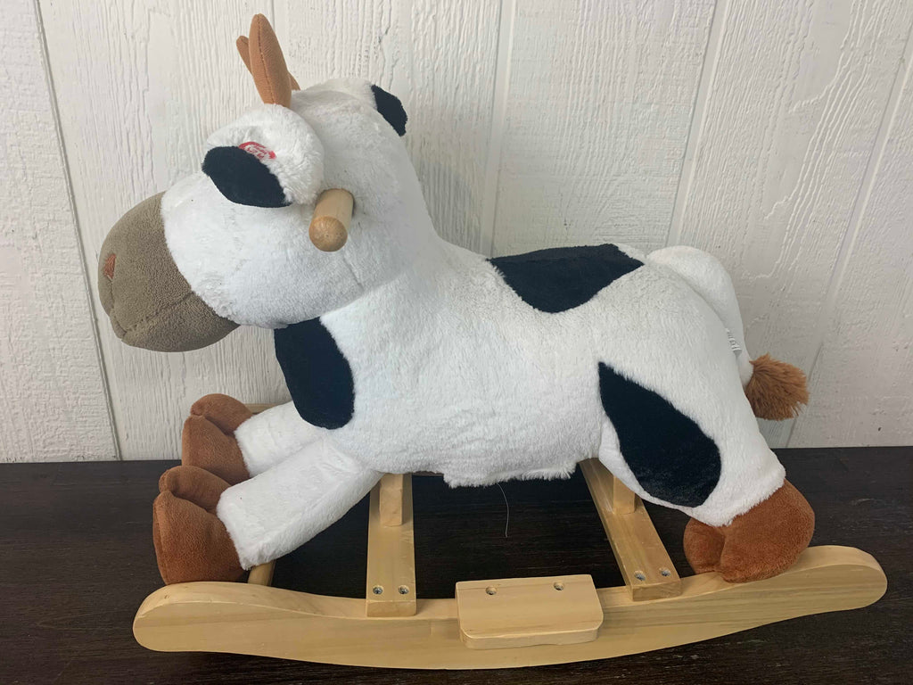 Trademark Happy Trails Plush Rocking Animal, Connie Cow