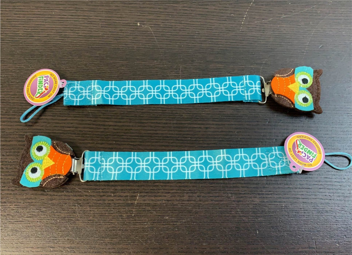 Nuby Pacifier Clips, 2 Pack, Planets and Dots — GoodBuy Gear