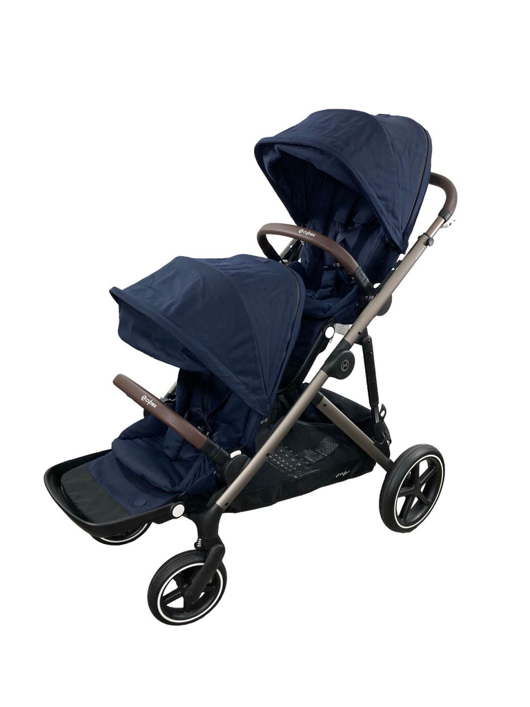 Cybex Gazelle S Double Stroller, 2021, Navy Blue