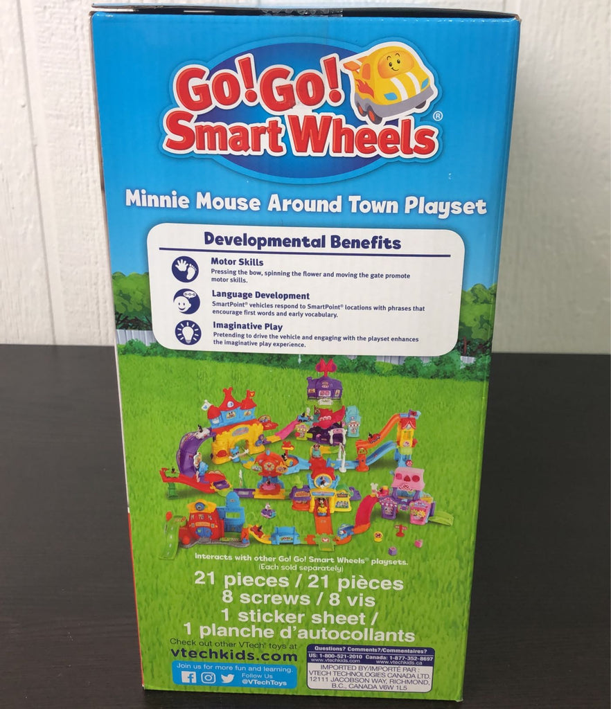VTech Go! Go! Smart Wheels Disney Minnie Mouse Around Town Playset