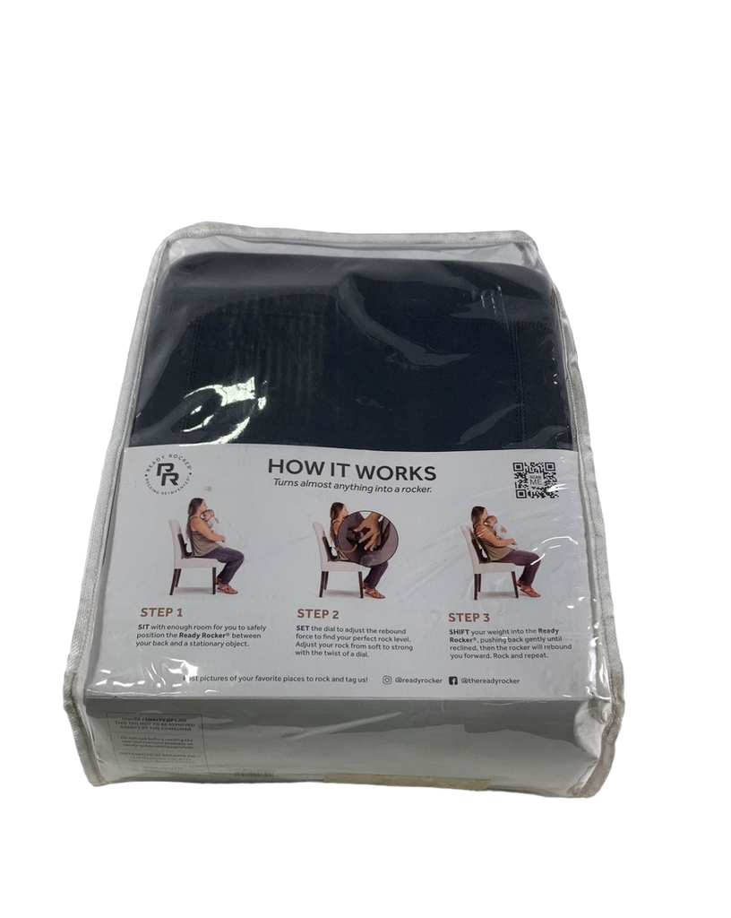 Ready Rocker Portable Rocker, Modern, Carbon Faux Leather