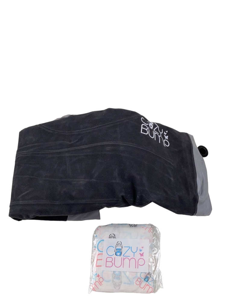 Back & Bump Comfort Cozy Bump Pregnancy Bed, Black