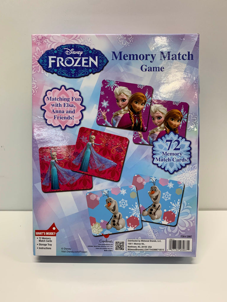 Cardinal Memory Match Game, Frozen