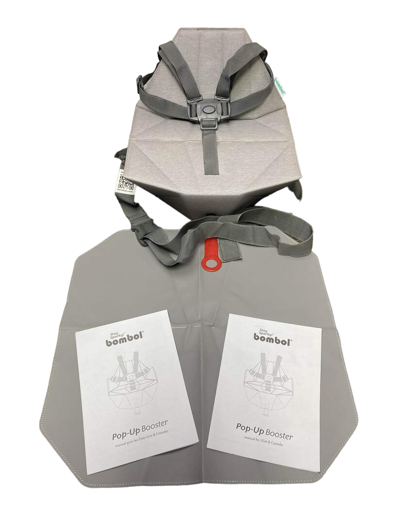 Bombol Pop-Up Booster, Pebble Grey — GoodBuy Gear