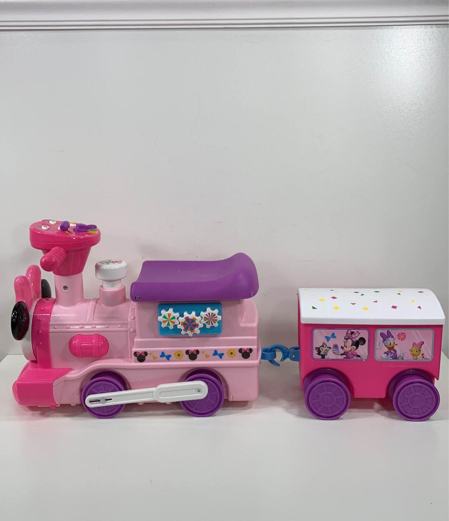 Kiddieland Minnie Mouse Ride On Train With Caboose