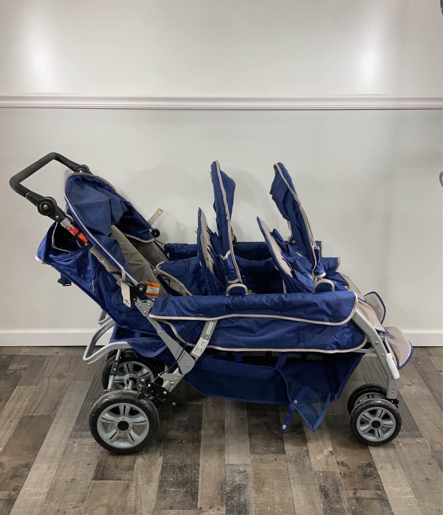 Angeles 6 Passenger SureStop Folding Bye-Bye Stroller, 2016