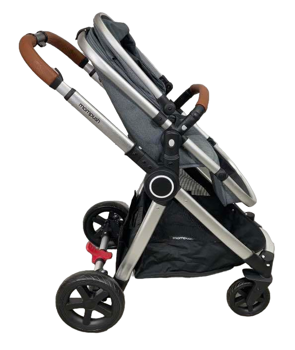 Mompush Ultimate 2 Baby Stroller, 2021, Grey with Silver Frame