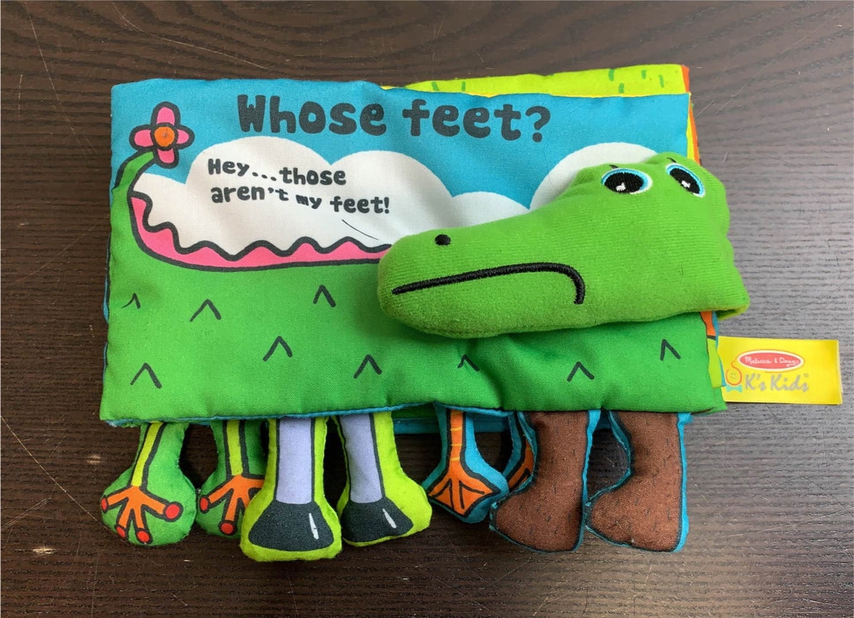 Melissa & Doug Soft Activity Book, Whose Feet — GoodBuy Gear