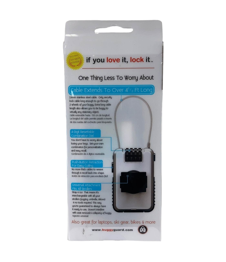 Buggy Guard Anti Theft Stroller Lock, Black