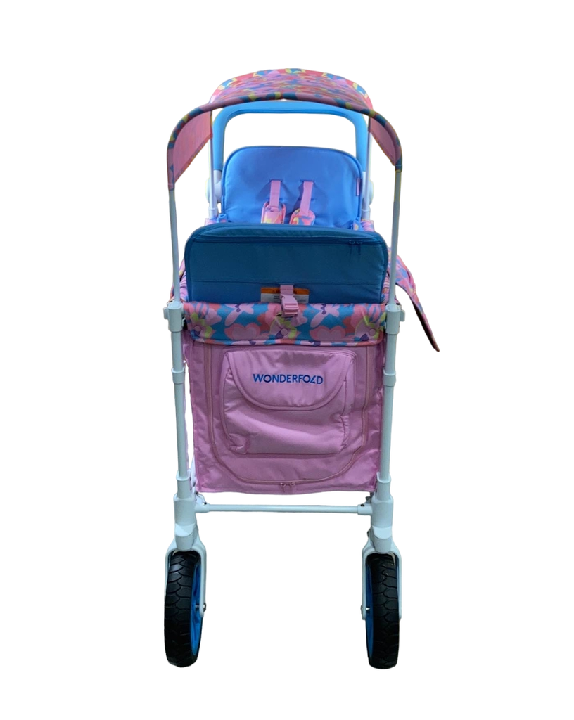 Wonderfold W2 Luxe Multifunctional Double Stroller Wagon, Petal Pop Li