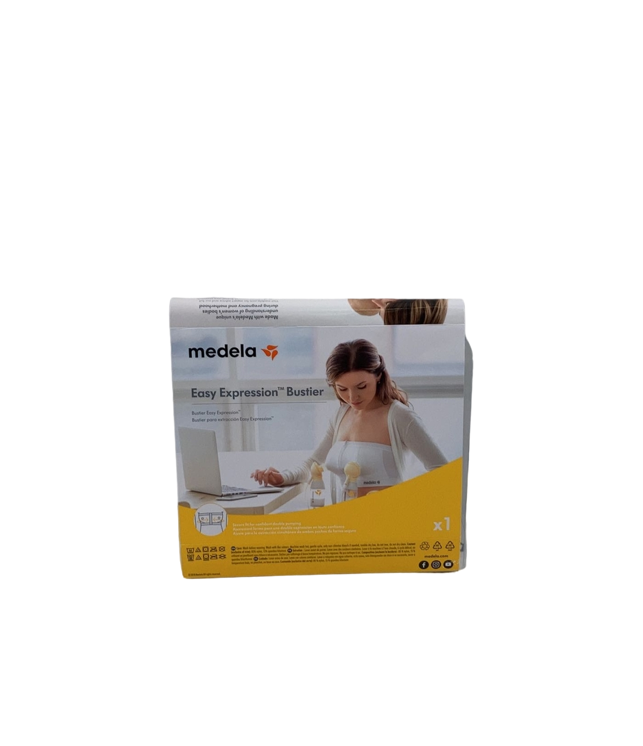 Medela Easy Expression Hands Free Pumping Bustier, Black, Small ...