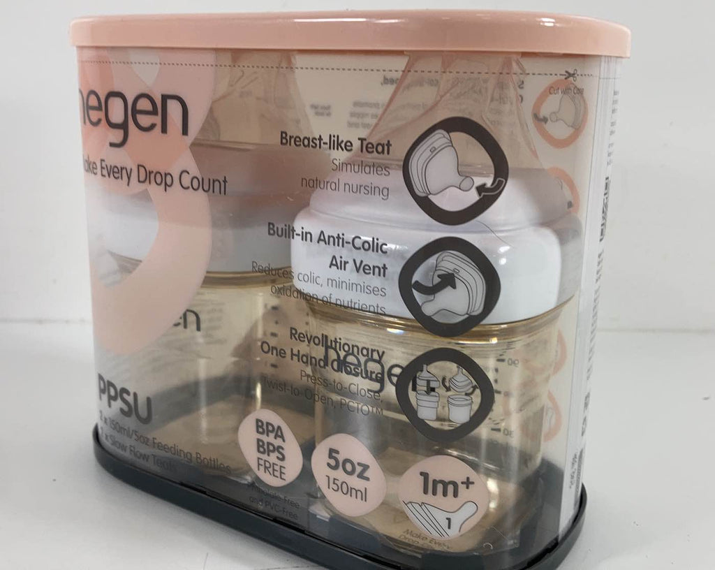 Hegen Baby Bottle Set, 5 oz, 2 Pack