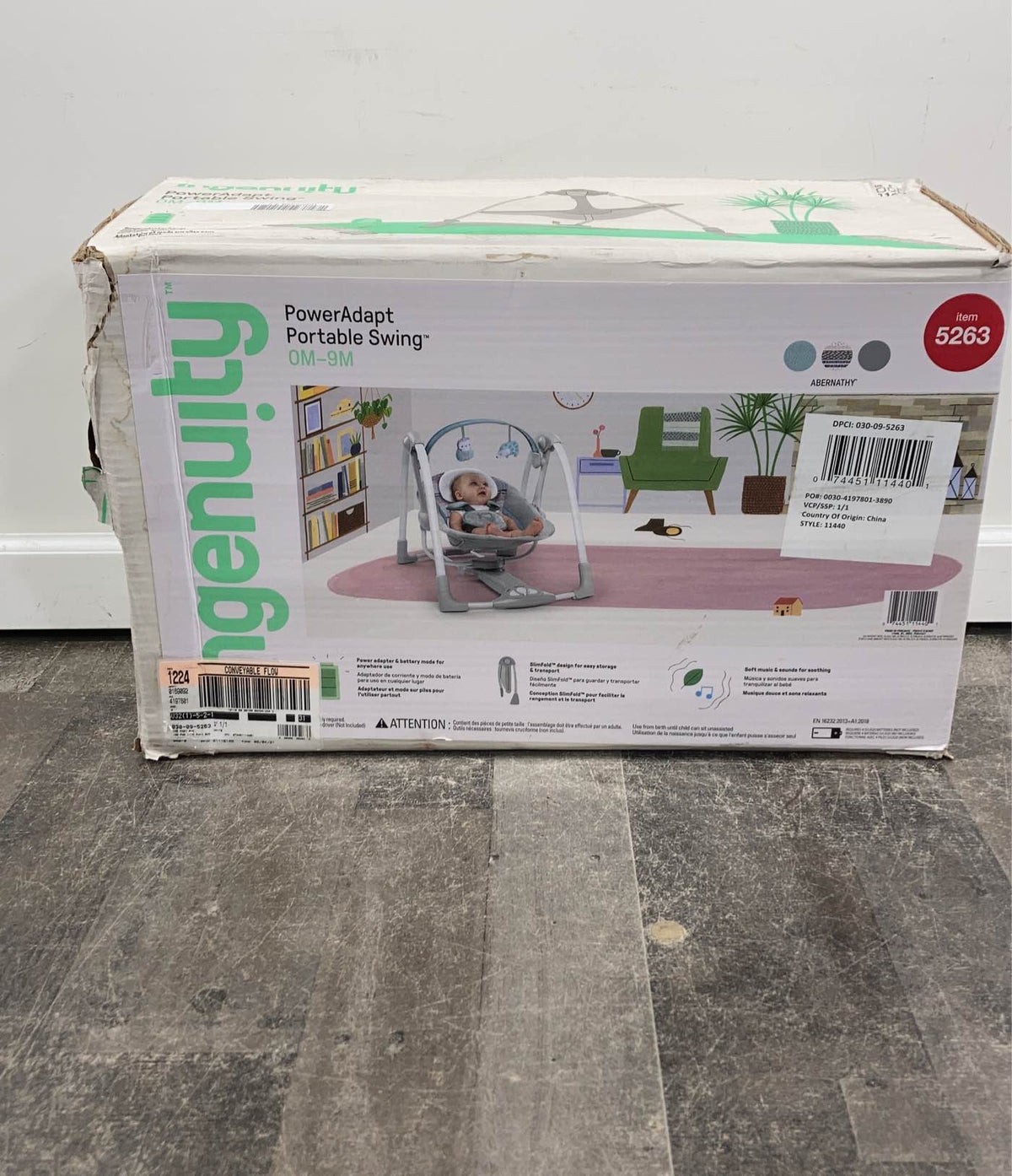 Ingenuity Power Adapt Portable Swing, Abernathy — GoodBuy Gear