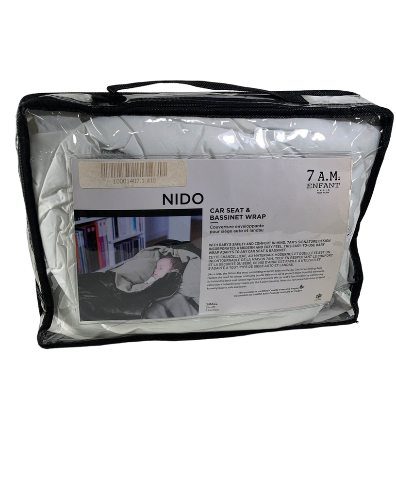 7 A.M. Enfant Nido, Small (0-6 mths), White, Plush