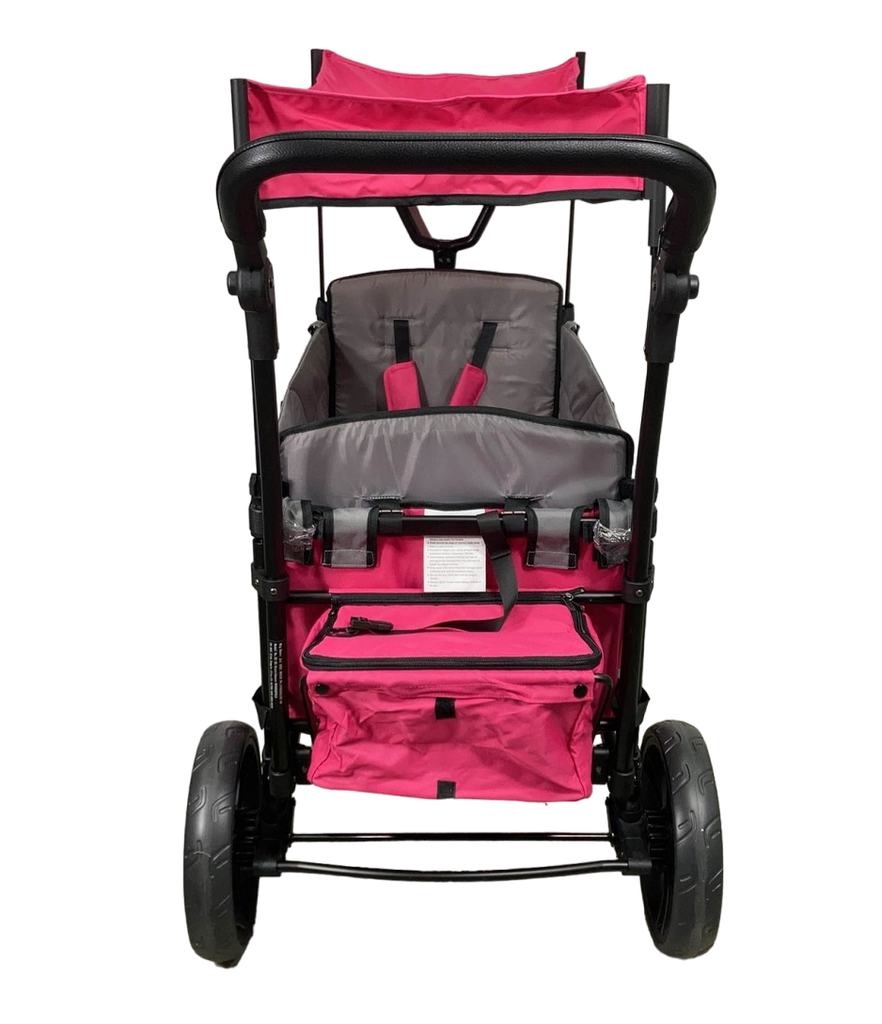 Wonderfold X2 Push + Pull Double Stroller Wagon, 2021, Pretty-n-Pink